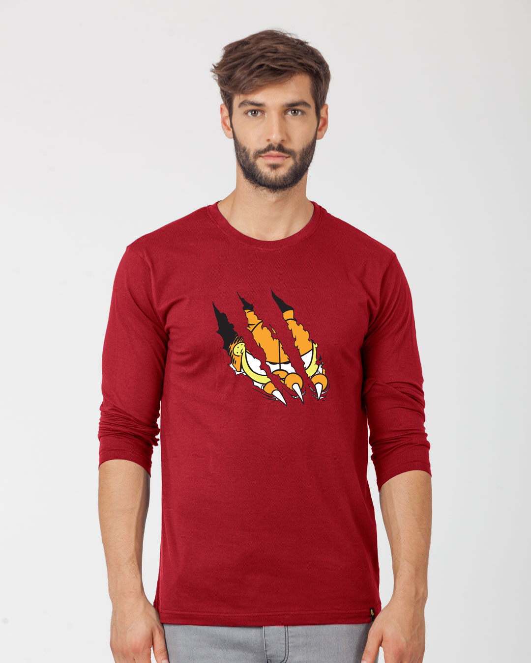 Buy Devil Smirk Full Sleeve T-Shirt (GL) Online at Bewakoof