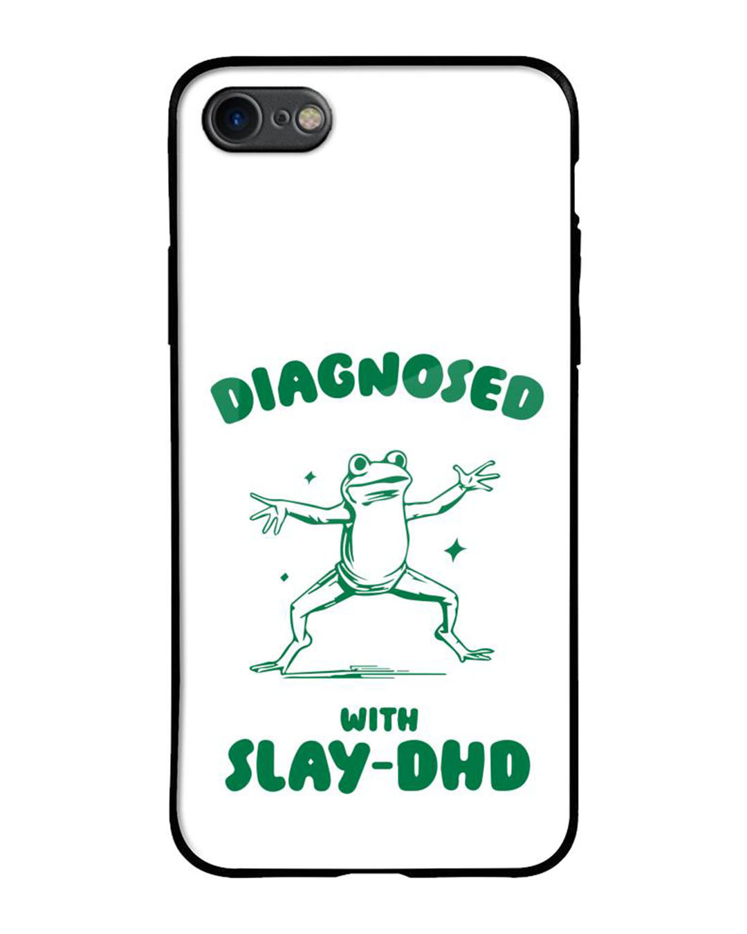 Buy Diagnosed With Slay-DHD Premium Glass Cover for Apple iPhone SE ...