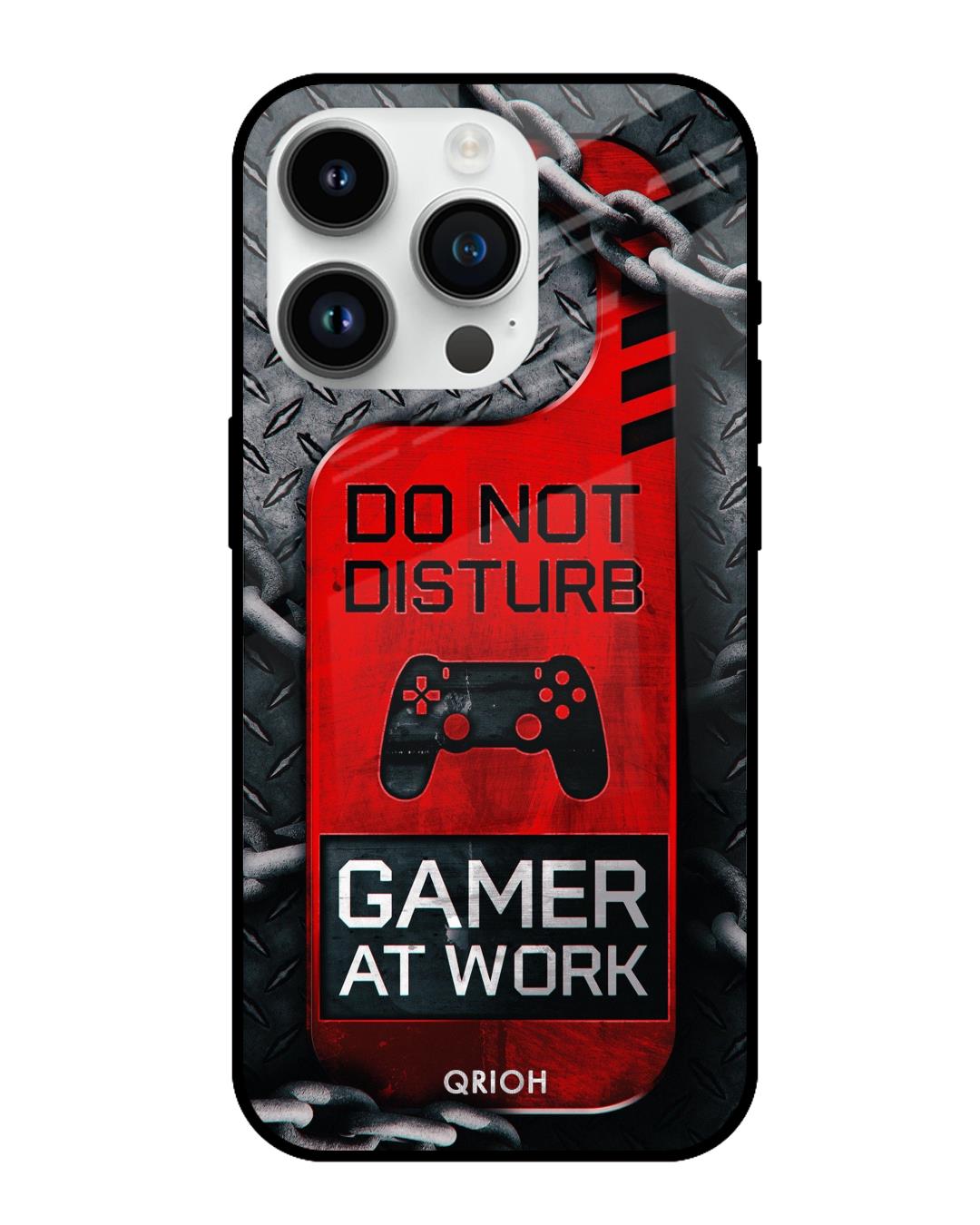 Buy Do Not Disturb Typography Premium Glass Cover for Apple iPhone 14 ...