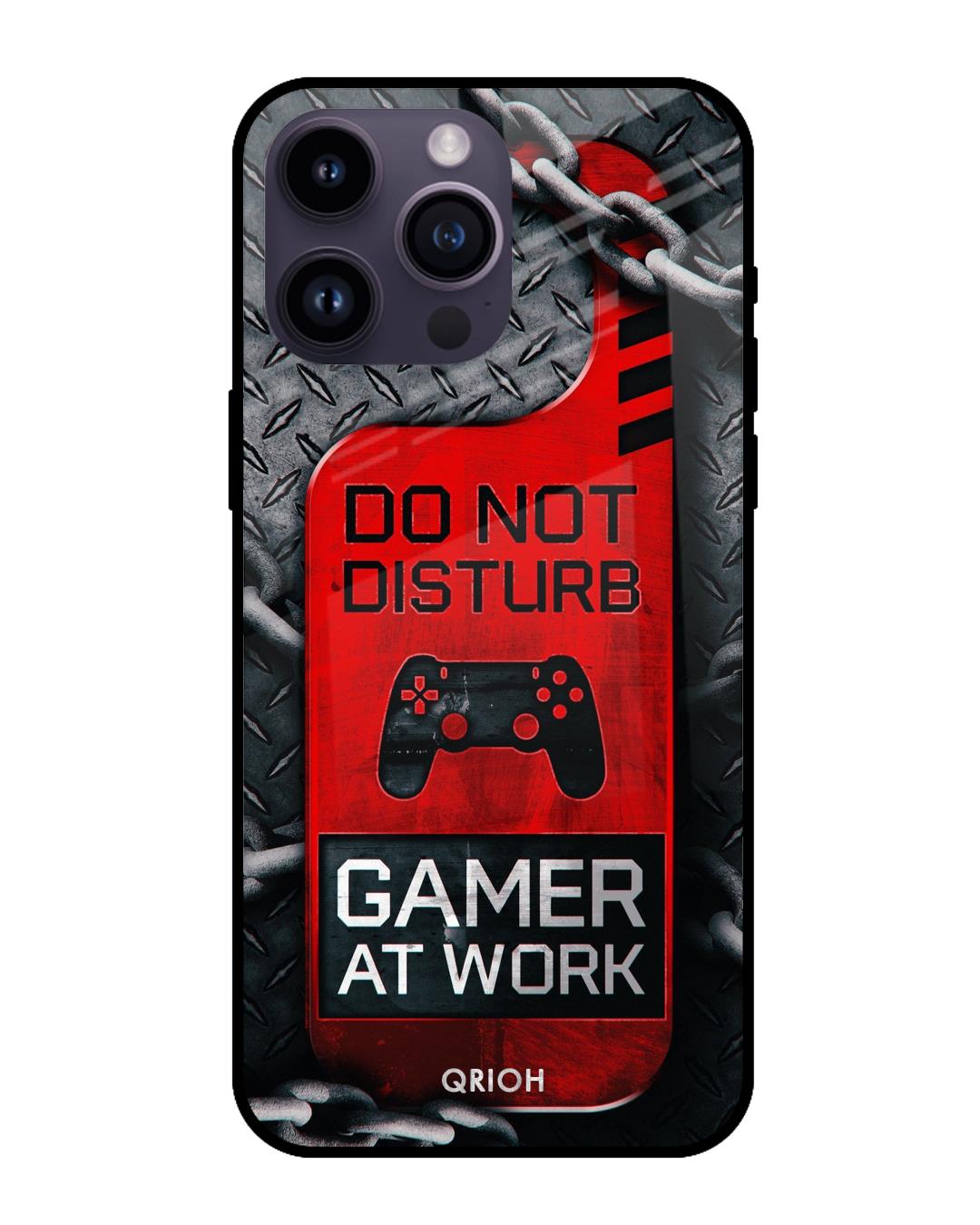 Buy Do Not Disturb Typography Premium Glass Cover for Apple iPhone 14 Pro Max Online in India at ...