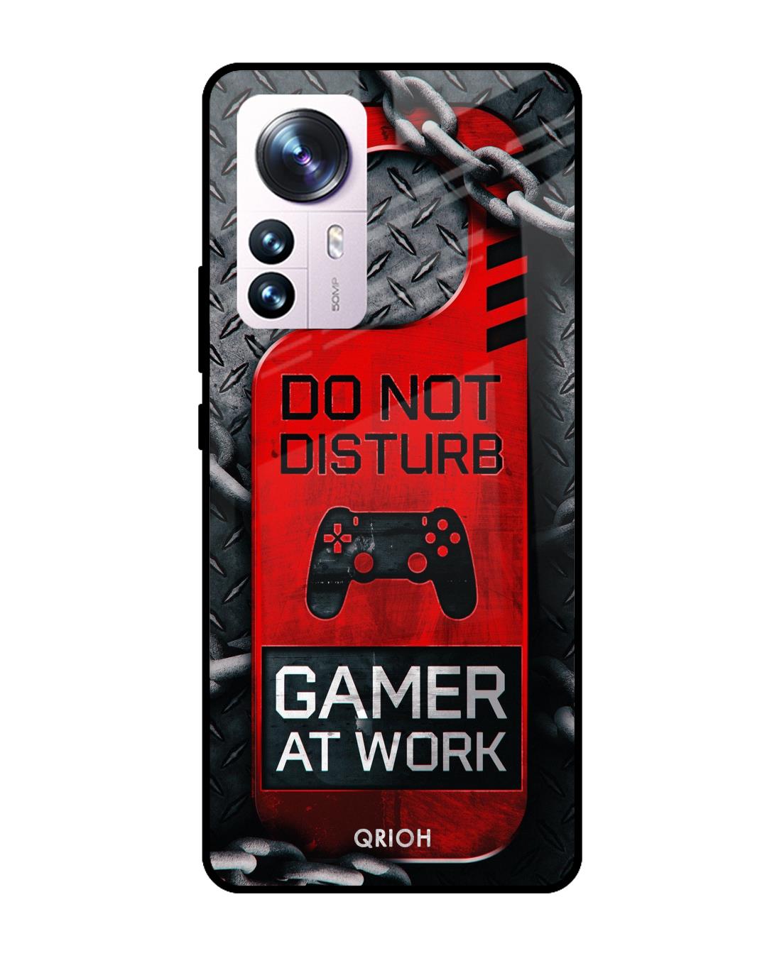 Buy Do Not Disturb Typography Premium Glass Cover For Mi 12 Pro 5G ...