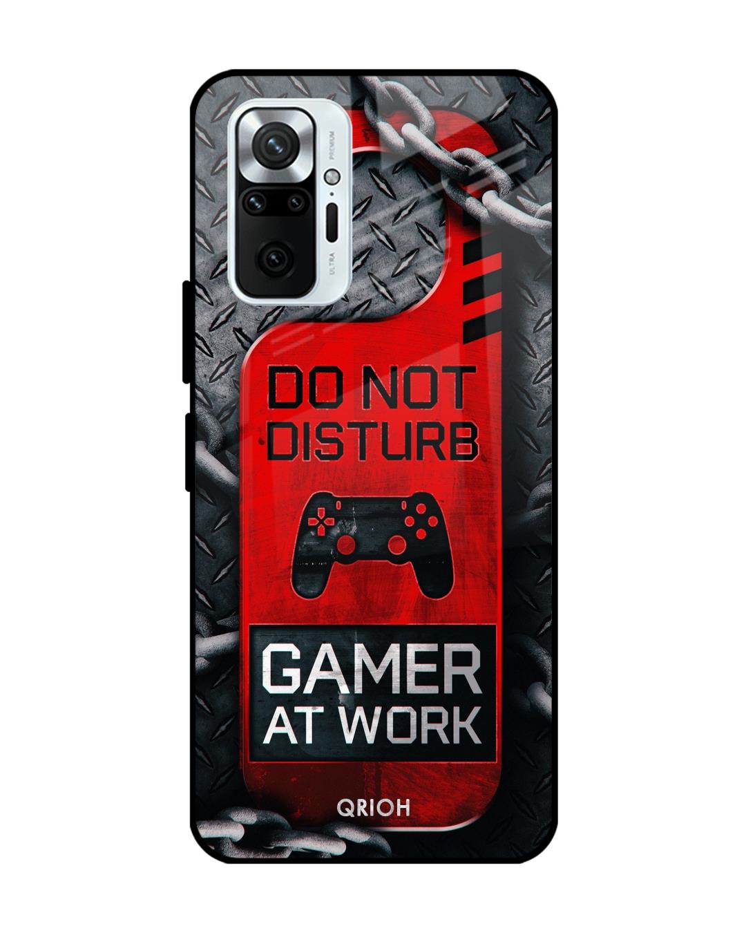 Buy Do Not Disturb Typography Premium Glass Cover For Xiaomi Redmi Note 10 Pro Max (Matte Finish ...