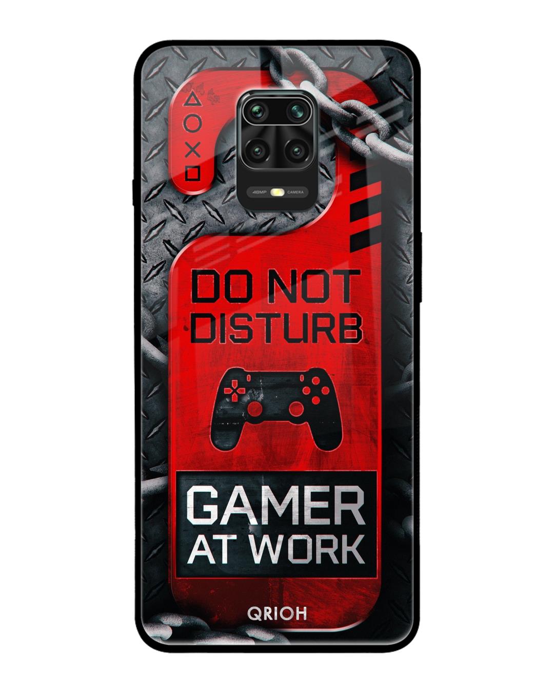 Buy Do Not Disturb Typography Premium Glass Cover For Xiaomi Redmi Note 9 Pro Max (Matte Finish ...