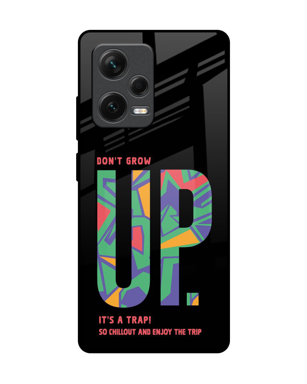 Buy Don't Grow Up Premium Glass Cover for Redmi Note 12 Pro 5G Online ...