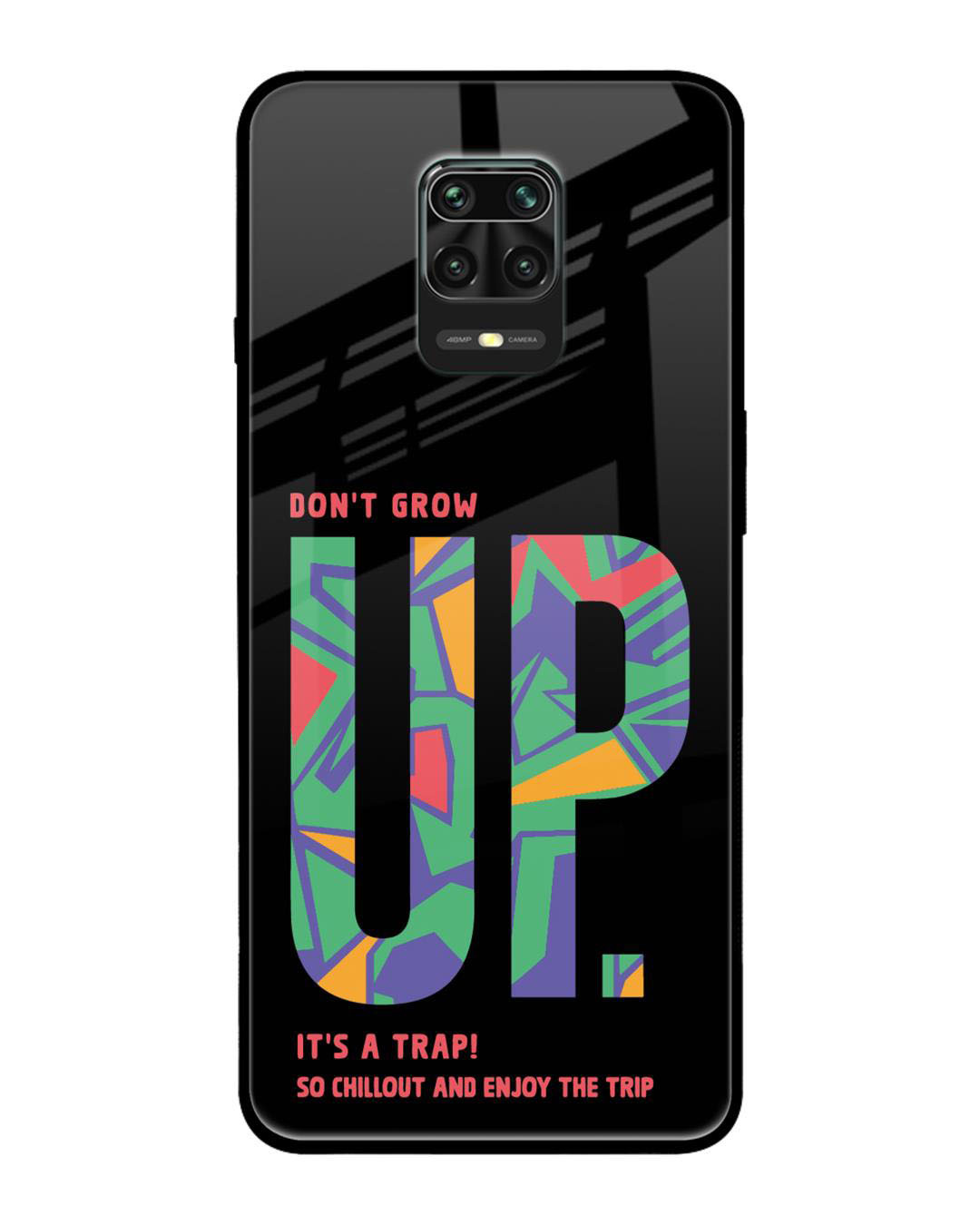 Buy Don't Grow Up Premium Glass Cover for Redmi Note 9 Pro Max Online ...