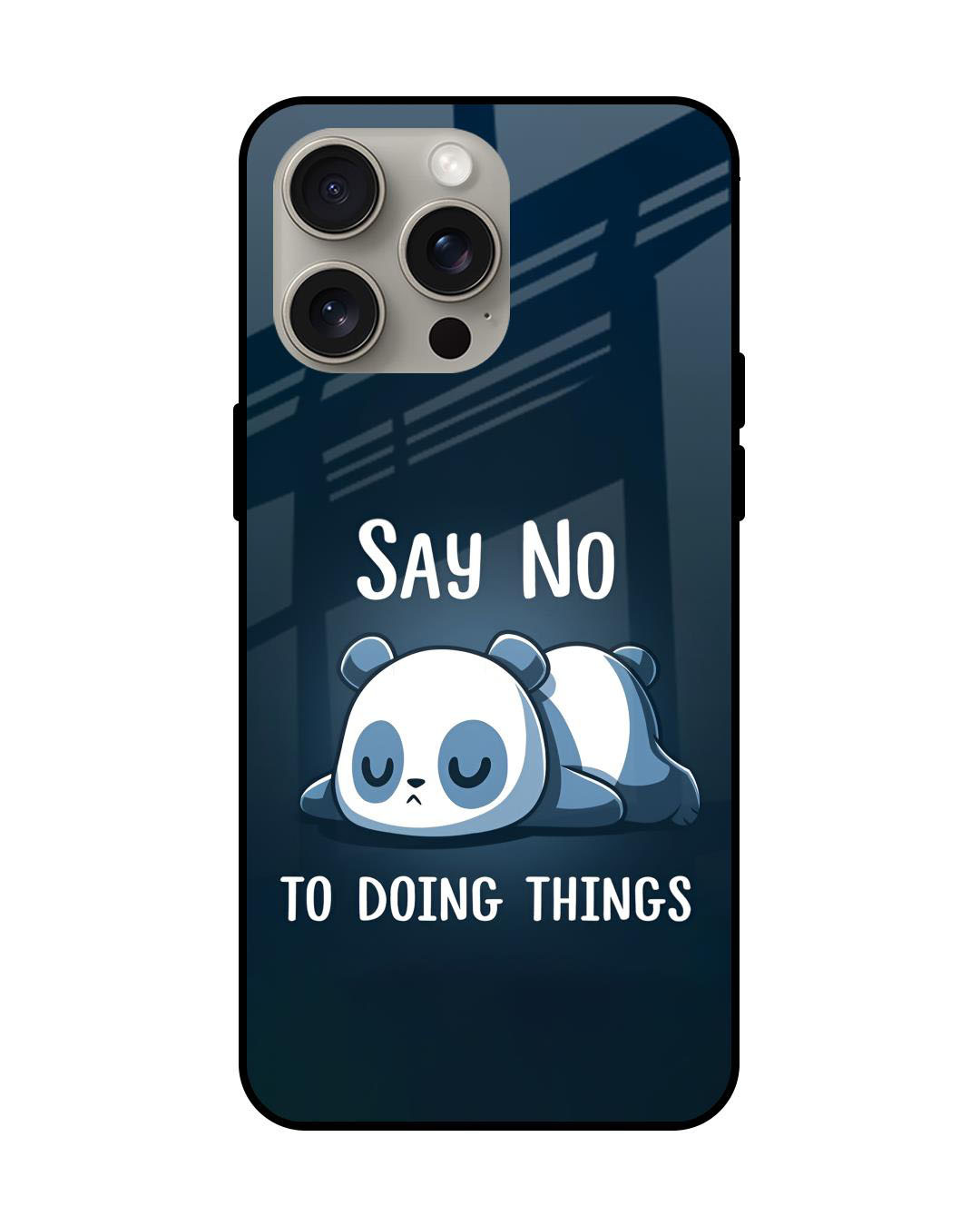 Buy Done Nothing Premium Glass Case for Apple iPhone 15 Pro Max (Shock ...