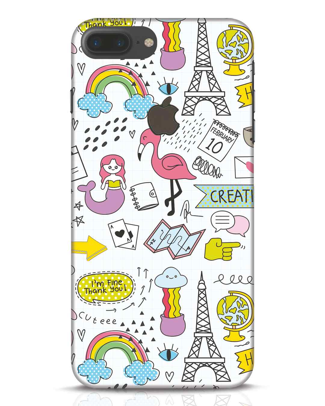 Buy Doodle iPhone 7 Plus Logo Cut Mobile Cover for Unisex Online at ...