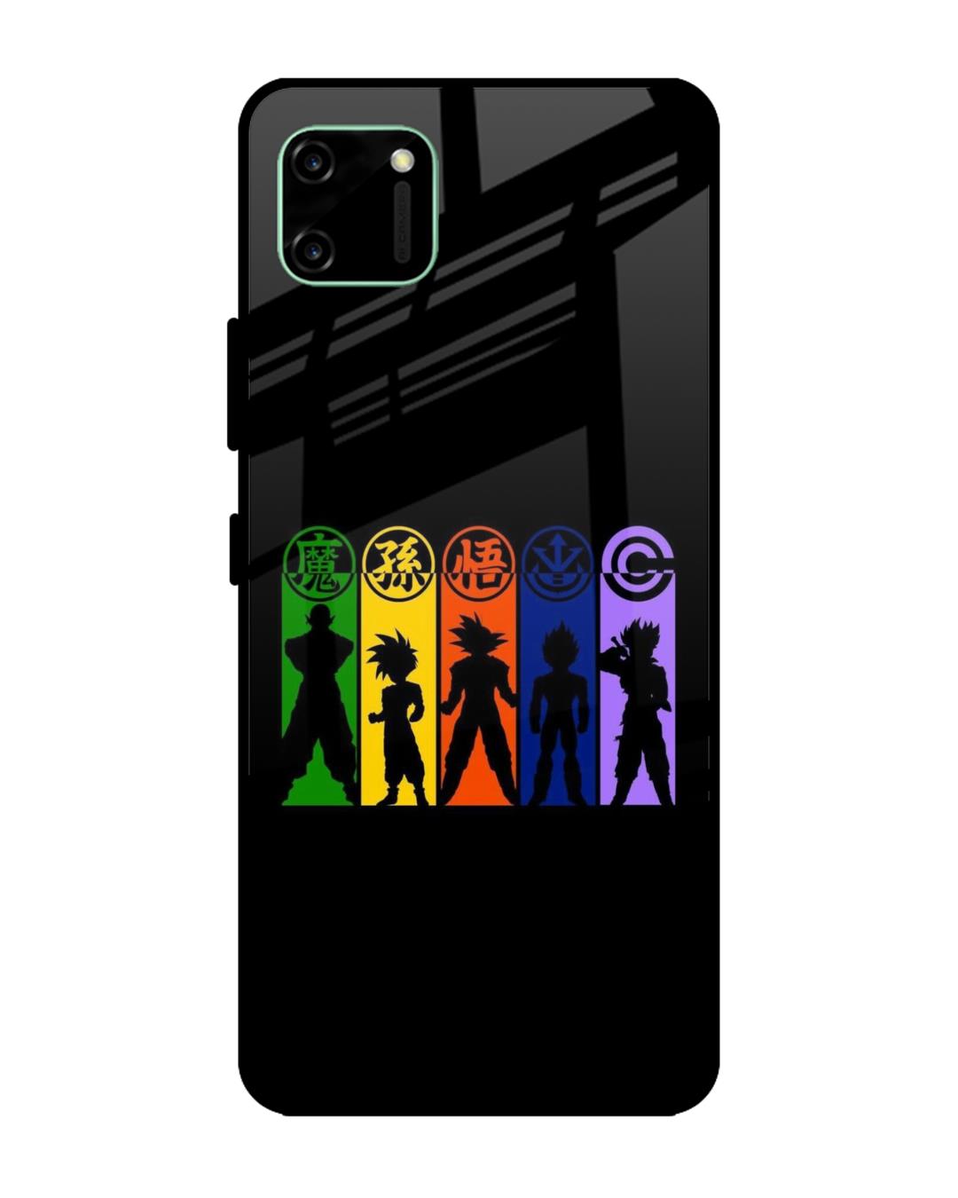 Buy Dragon Ball Z Silhouettes Premium Glass Case for Realme C11 (Shock ...