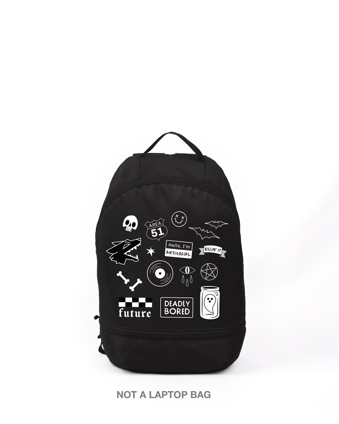 Buy Edgy Badges Printed Small Backpack Online in India at Bewakoof