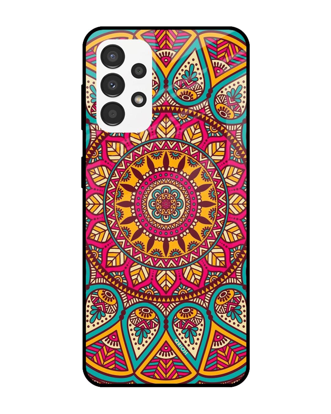 Buy Elegant Mandala Printed Premium Glass Cover For A13(Impact ...
