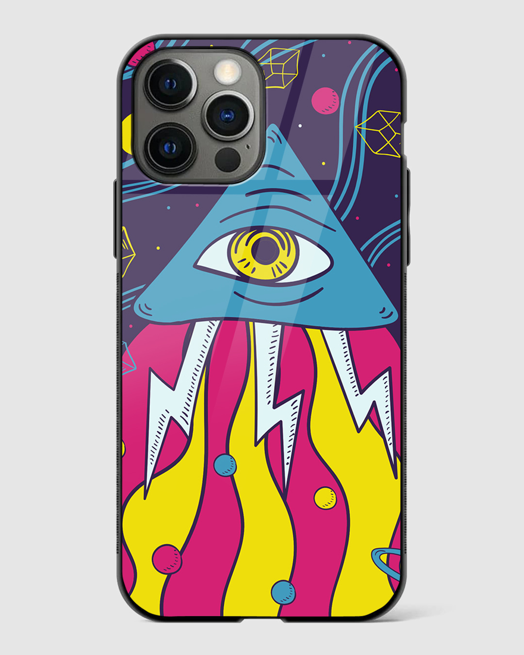 Buy Evil Eye Premium Glass Case for Apple iPhone 14 Pro Max Online in ...