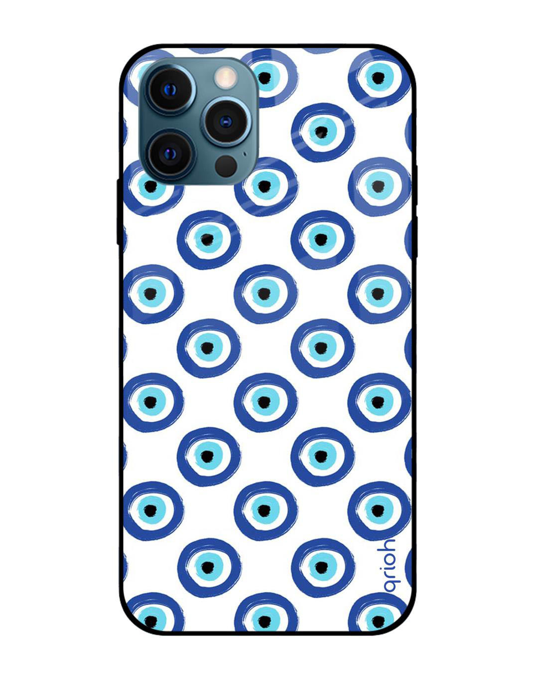 Buy Evil Eye Premium Glass Case for Apple iPhone 12 Pro Max (Shock ...