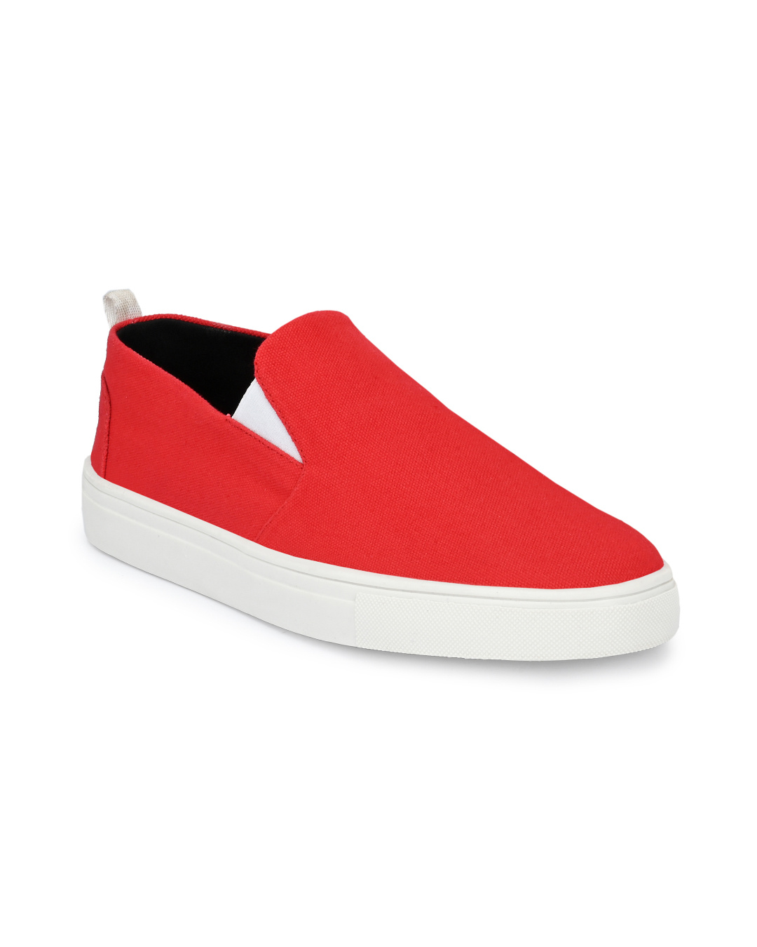 Buy Men's Red Polycanvas Slip-On Sneaker Online in India at Bewakoof