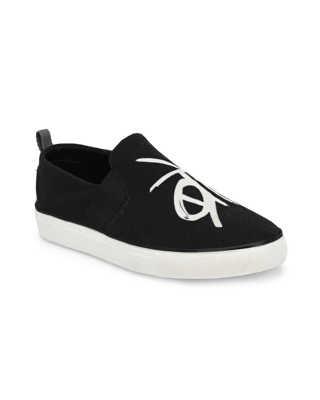 Buy Men's Black Bro Code Men's Polycanvas Slip-On Casual Sneaker Online ...