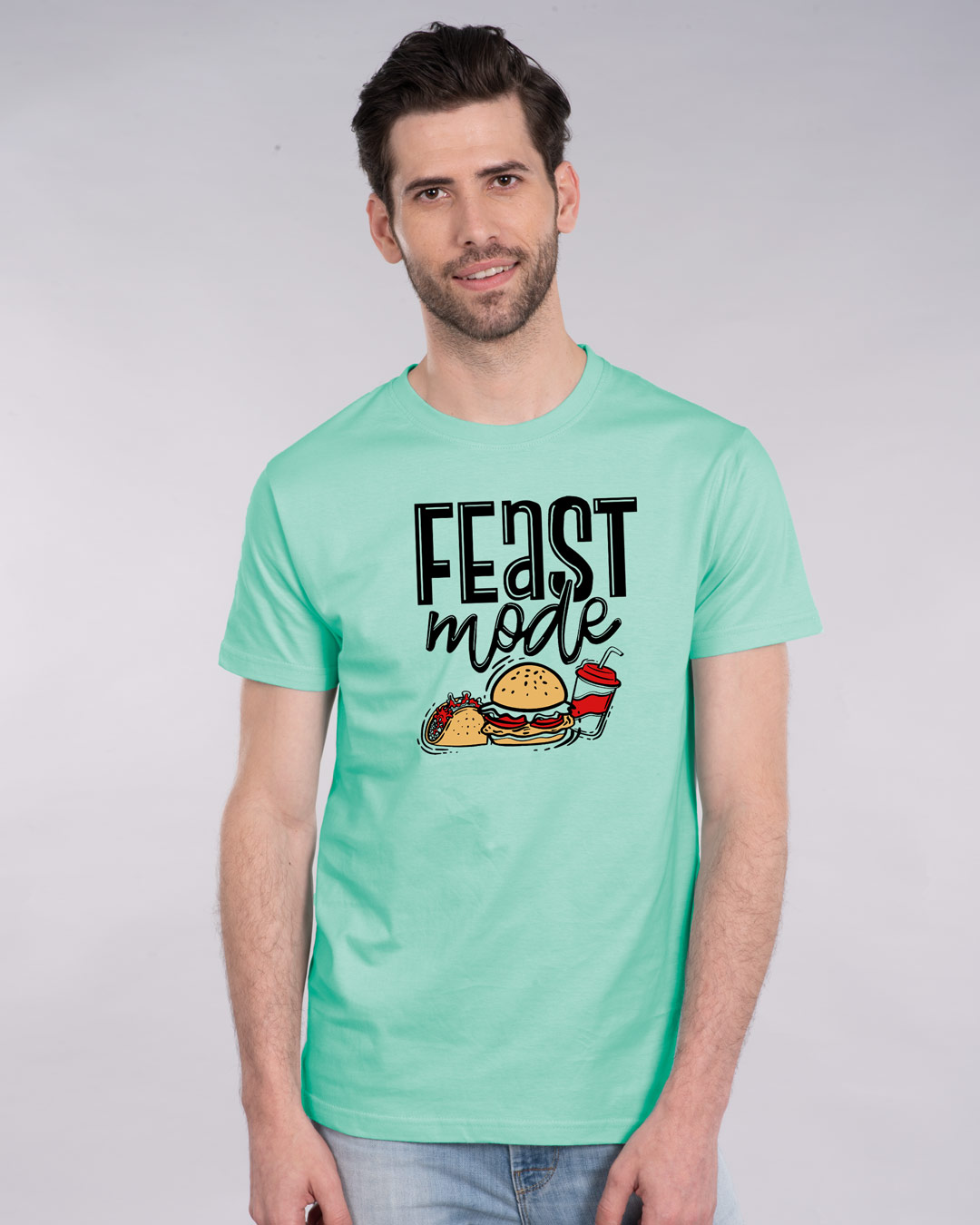 Buy Feast Mode Half Sleeve T-Shirt Online at Bewakoof