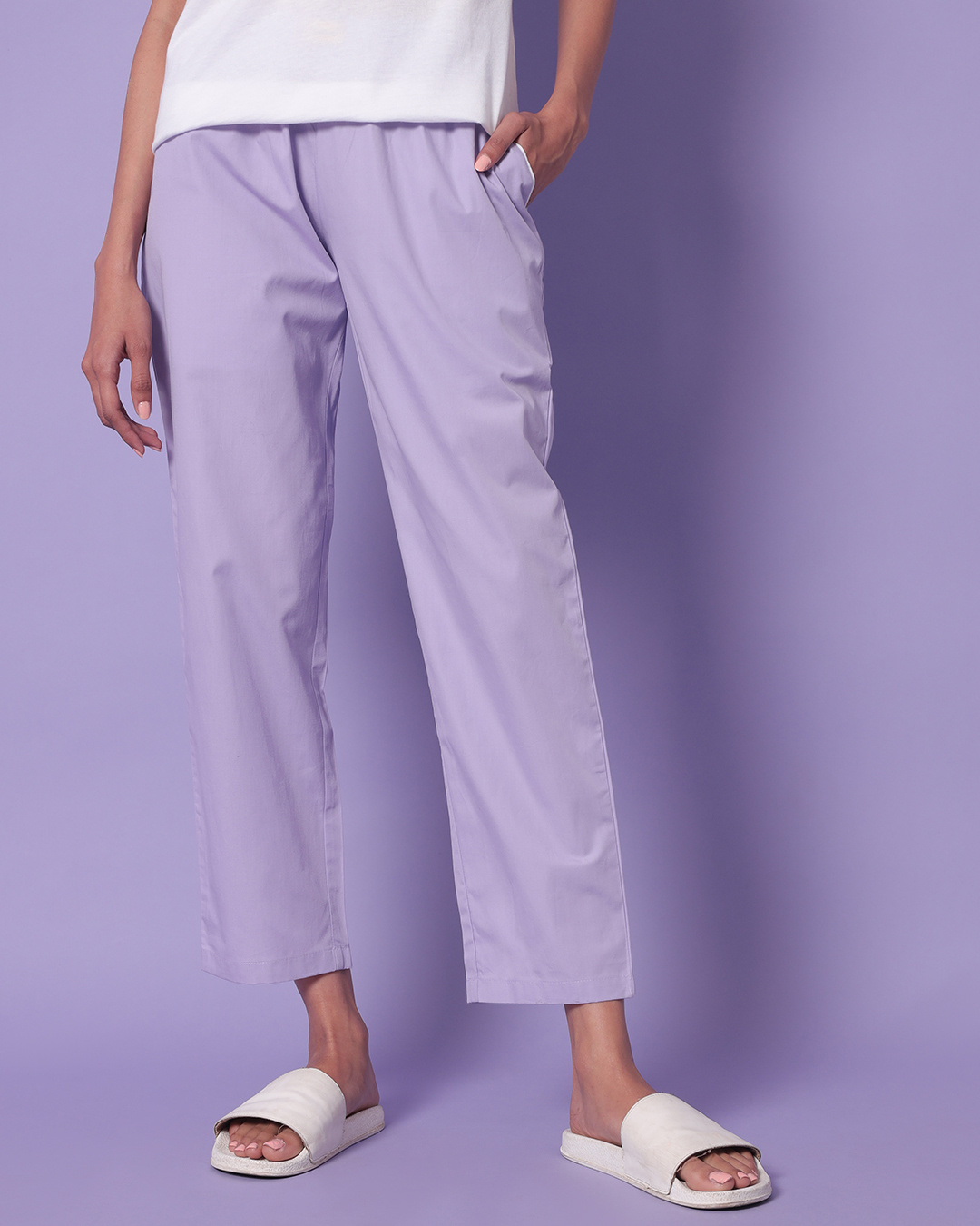 Buy Feel Good Lilac Pyjamas Online in India at Bewakoof