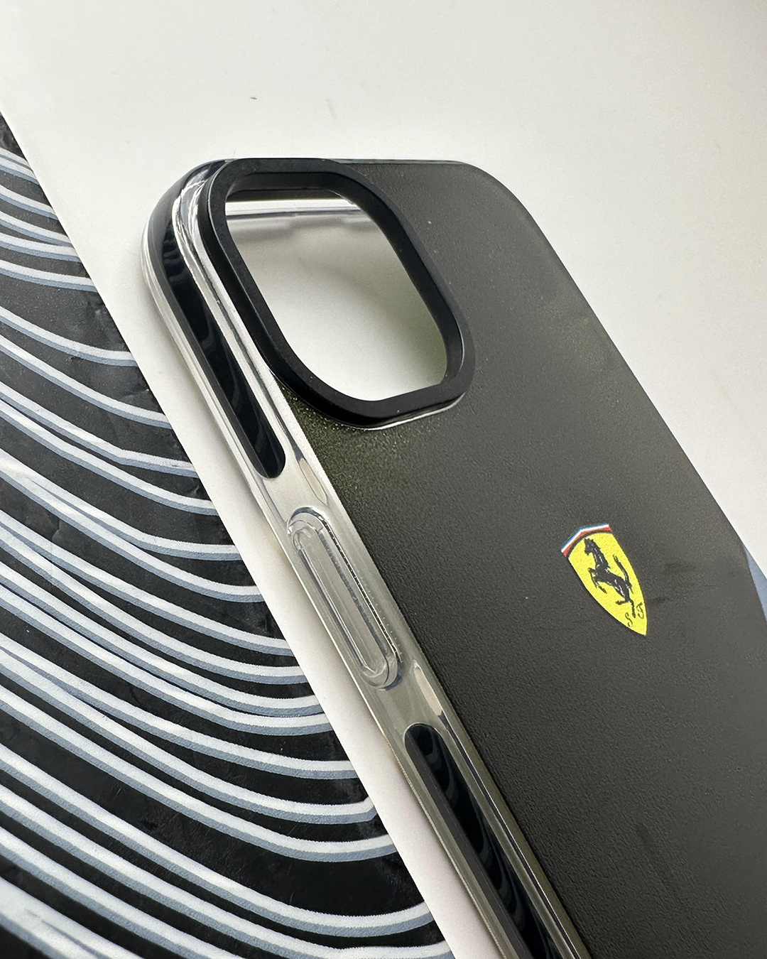 Buy Ferrari Black Bumper Case For Apple iPhone 12 Online in India at ...