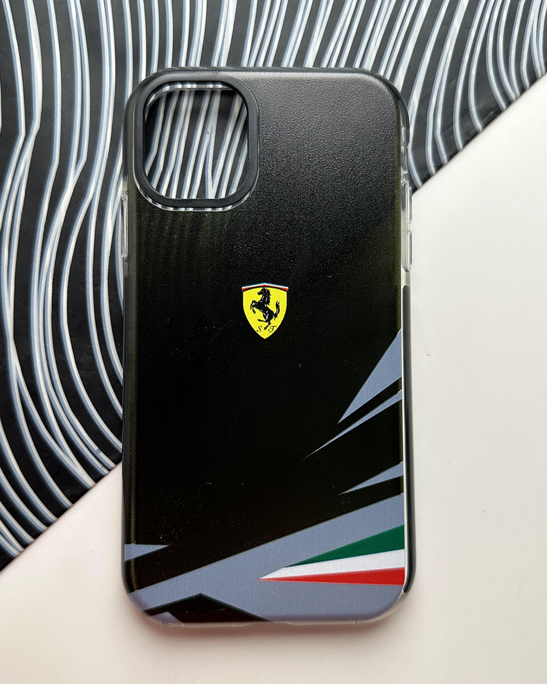 Buy Ferrari Black Bumper Case For Apple iPhone 12 Pro Online in India ...