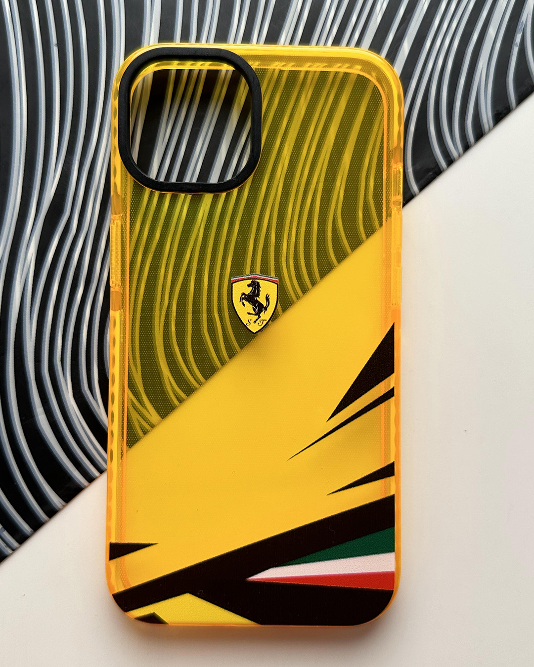 Buy Ferrari Yellow Bumper Case For Apple iPhone 12 Pro Max Online in ...