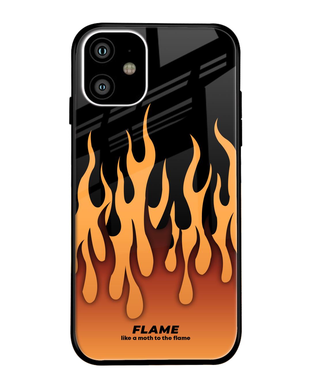 Buy Fire Flame Premium Glass Case for Apple iPhone 11 (Shock Proof ...