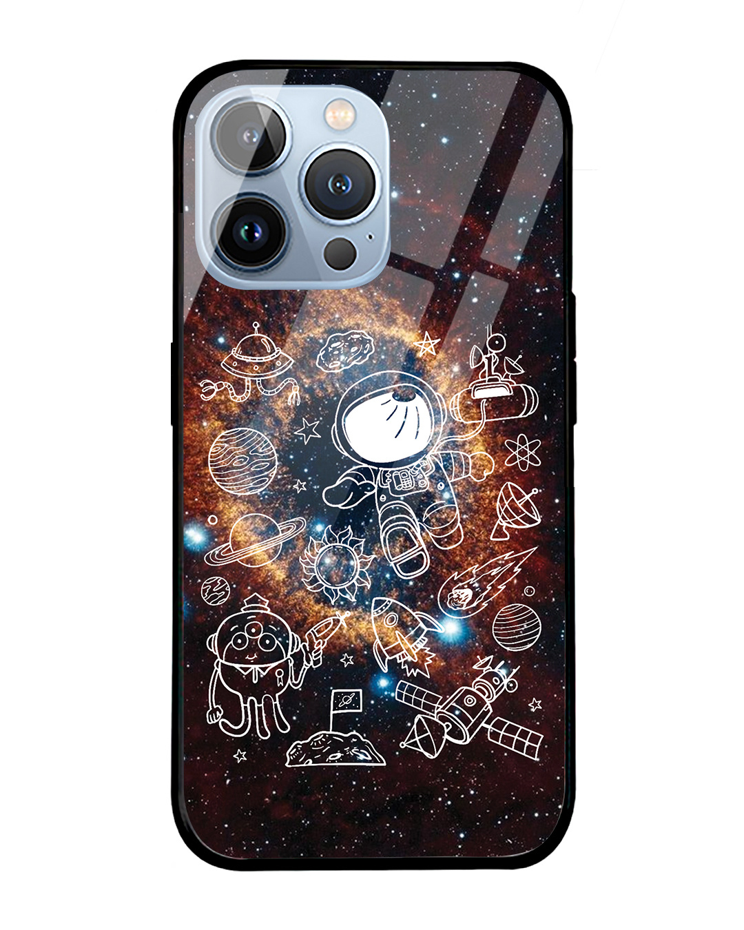 Buy Float In Space Premium Glass Cover for Apple iPhone 13 Pro Max ...