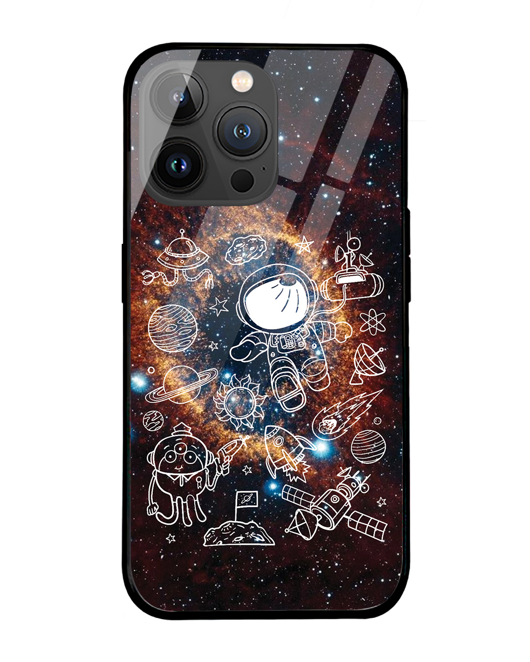 Buy Float In Space Premium Glass Cover for Apple iPhone 14 Pro Max ...