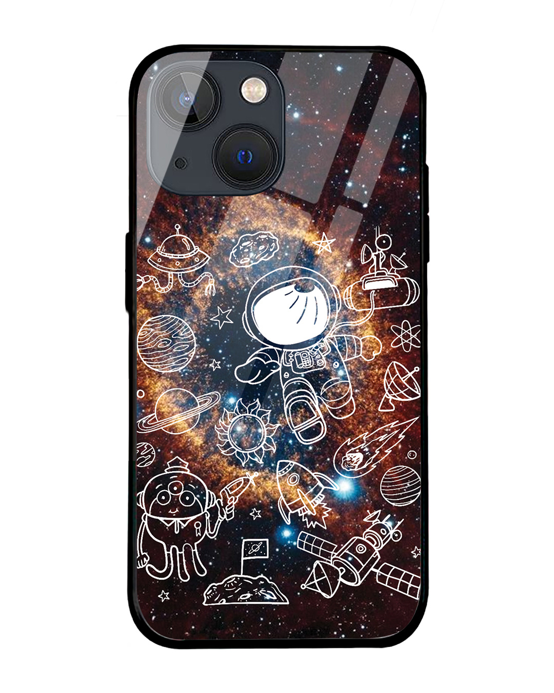 Buy Float In Space Premium Glass Cover for iPhone 13 mini Online in ...