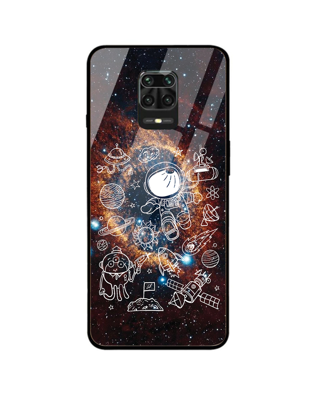 Buy Float In Space Premium Glass Cover for Xiaomi Redmi Note 9 Pro Max ...
