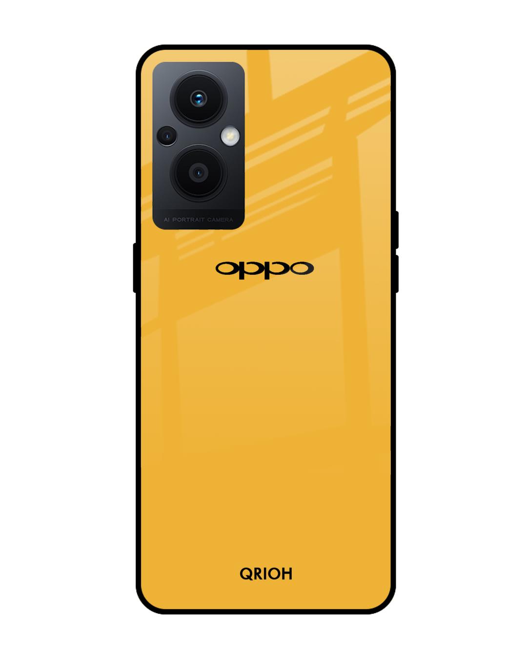 Buy Fluorescent Yellow Premium Glass Cover for OPPO F21 Pro 5G ...