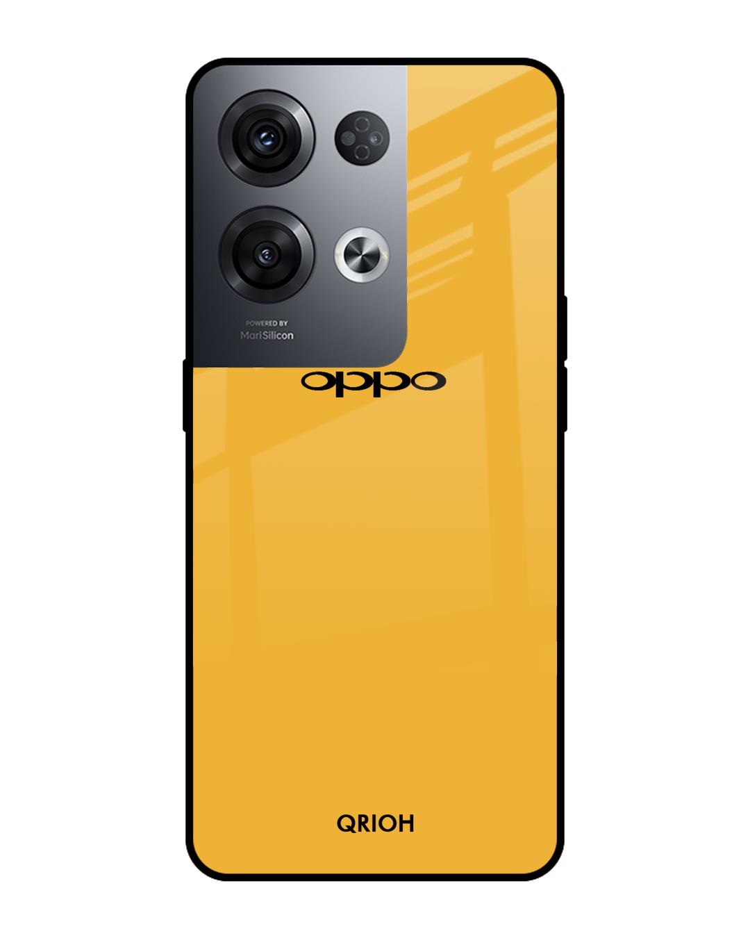 Buy Fluorescent Yellow Premium Glass Cover for Oppo Reno8 Pro 5G ...