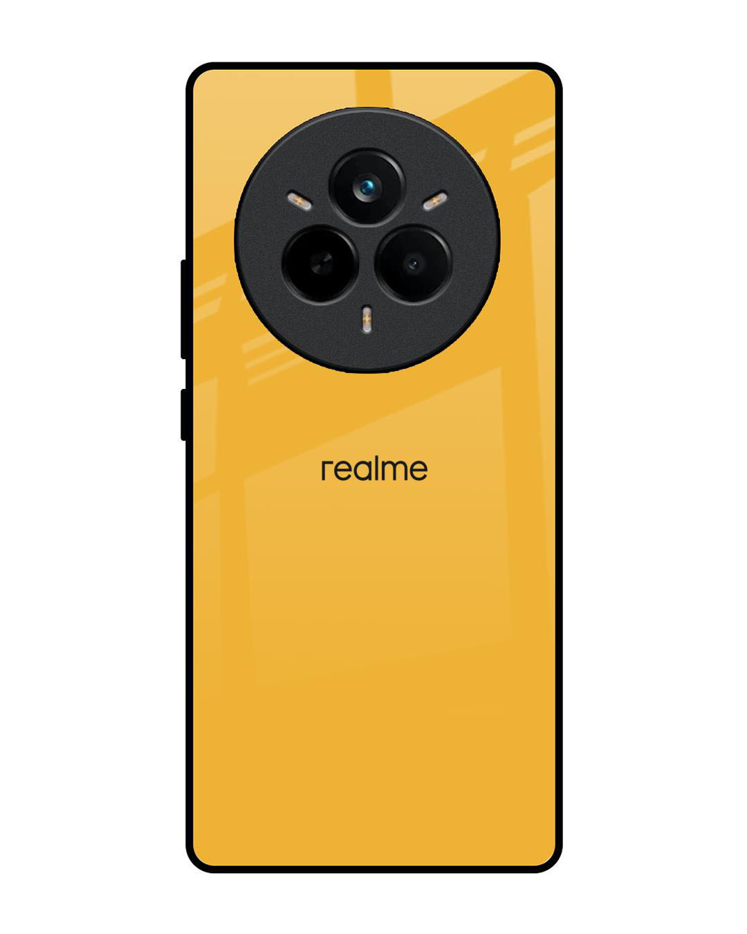 Buy Fluorescent Yellow Premium Glass Cover for Realme 14 Pro Plus 5G ...