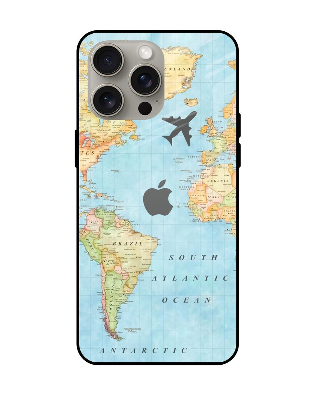 Buy Fly Around The World Premium Glass Case for Apple iPhone 15 Pro Max ...