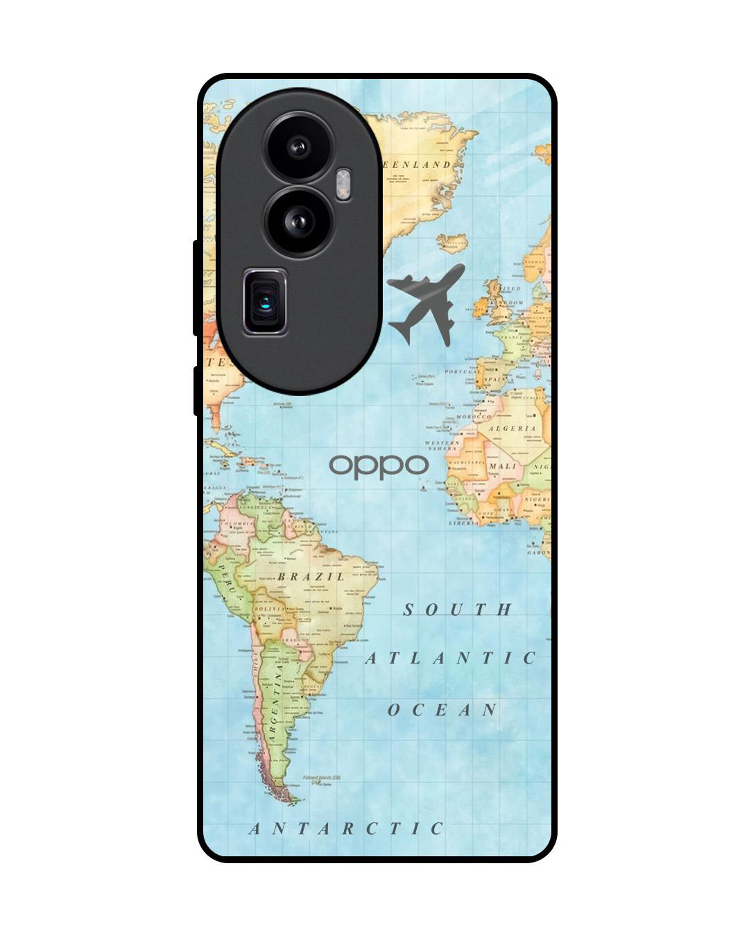 Buy Fly Around The World Premium Glass Case for Oppo Reno 10 Pro Plus ...