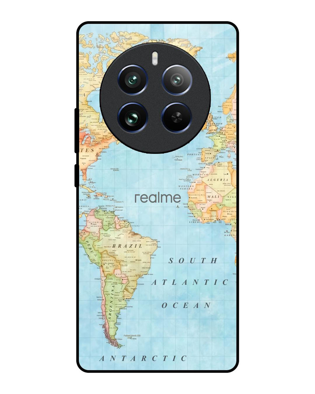 Buy Fly Around The World Premium Glass Case for Realme 12 Pro 5G(Shock ...
