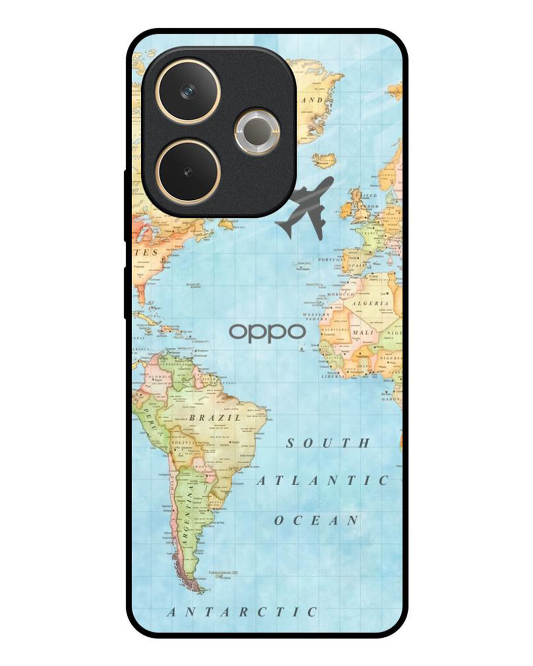 Buy Fly Around The World Premium Glass Cover for Oppo A5 Pro 5G(Shock ...
