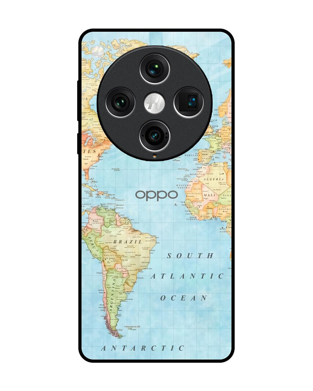 Buy Fly Around The World Premium Glass Cover for Oppo Find X8 Pro(Shock ...