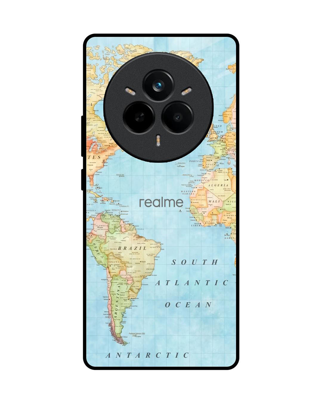 Buy Fly Around The World Premium Glass Cover for Realme 14 Pro 5G(Shock ...