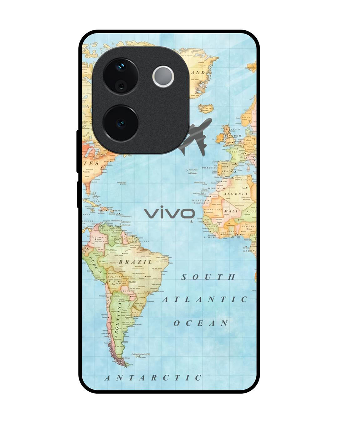 Buy Fly Around The World Premium Glass Cover for Vivo T3 Pro 5G(Shock ...