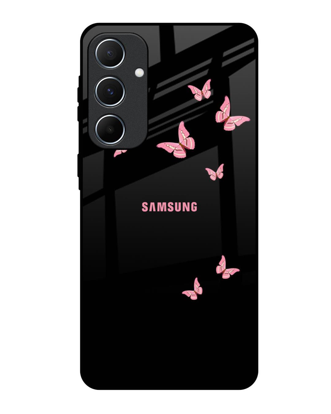 Buy Fly Butterfly Premium Glass Case for Samsung Galaxy A55 5G(Shock ...