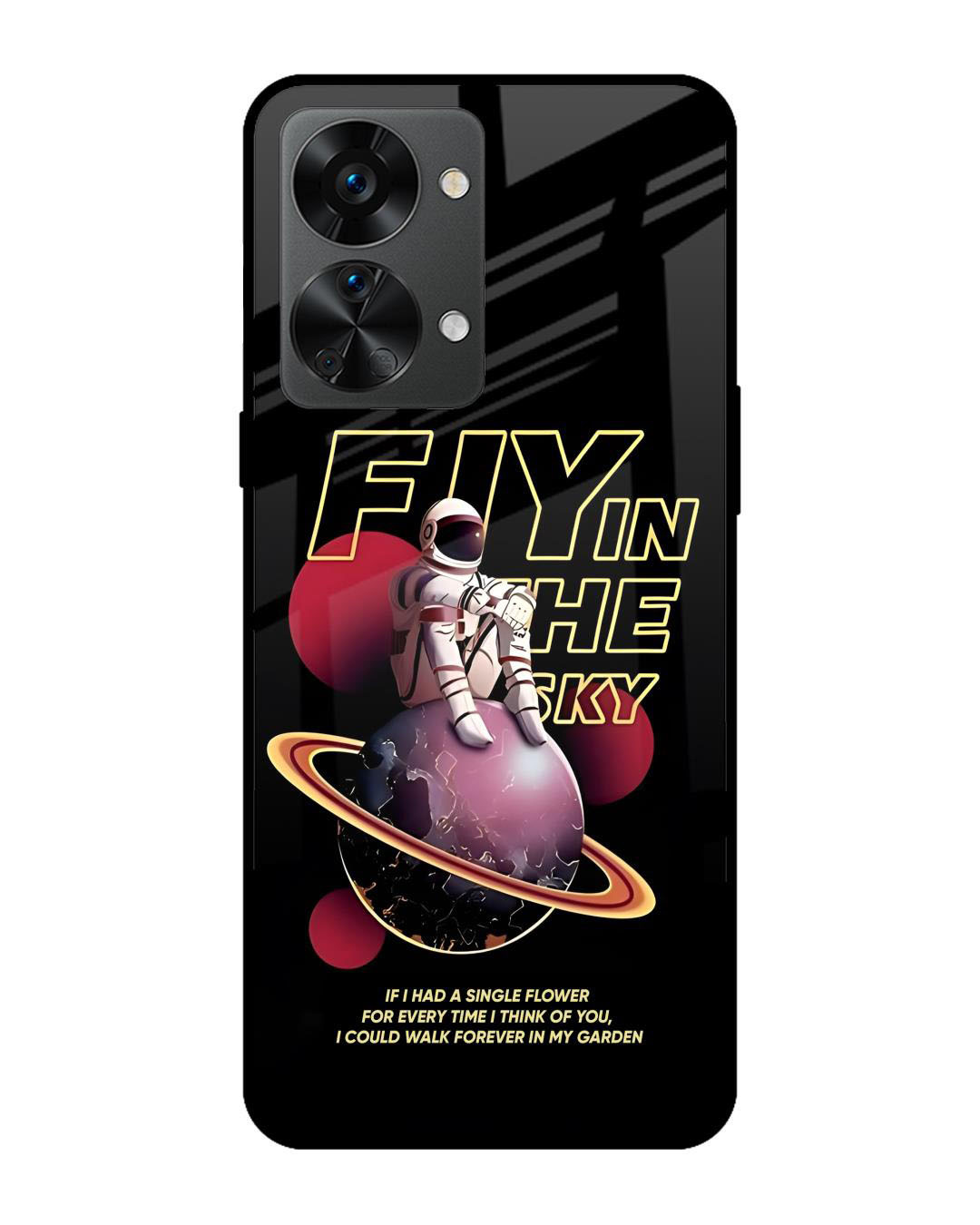 Buy Fly In Sky Premium Glass Case for OnePlus Nord 2T 5G (Shock Proof ...