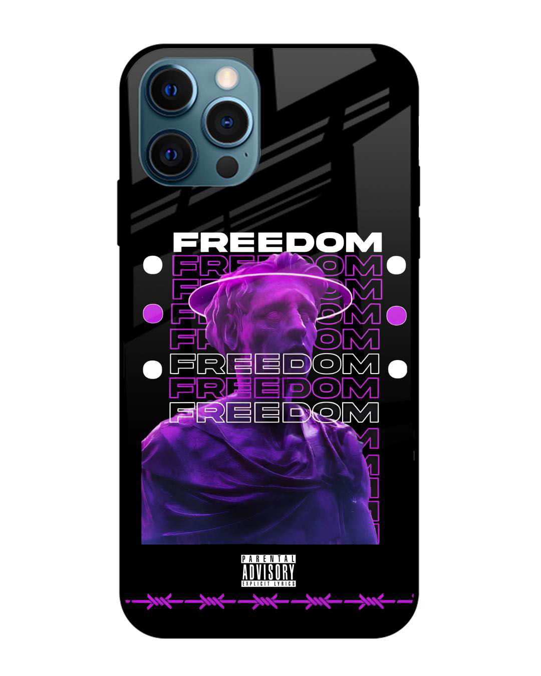 Buy Freedom Life Premium Glass Case for Apple iPhone 12 Pro (Shock ...