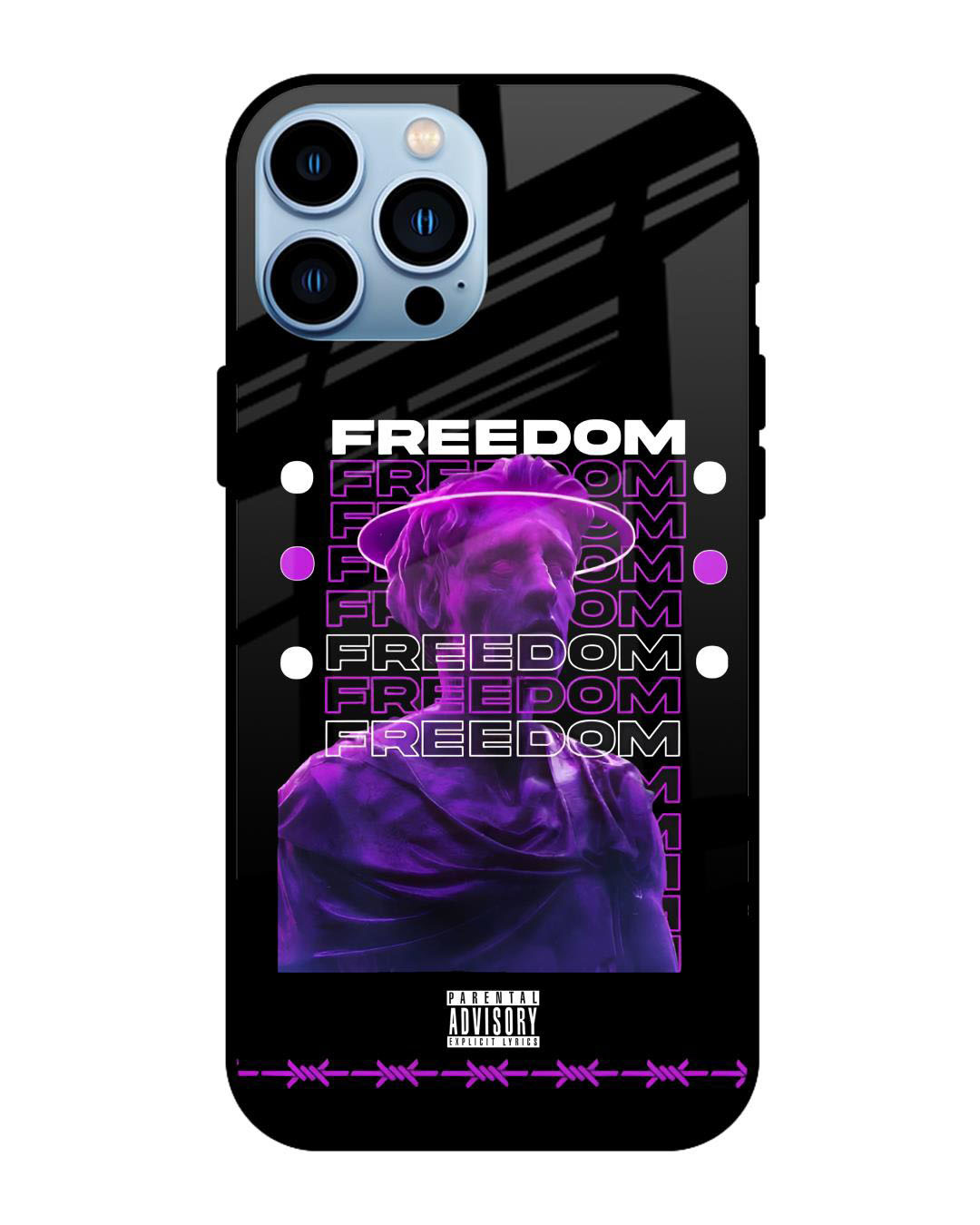 Buy Freedom Life Premium Glass Case for Apple iPhone 13 Pro Max (Shock ...
