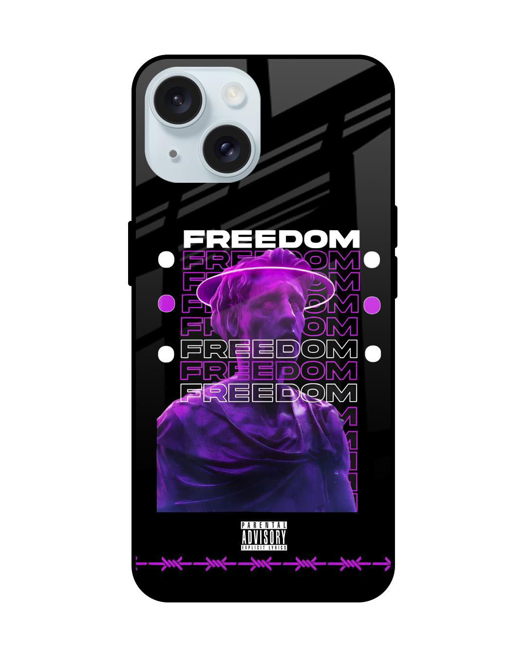 Buy Freedom Life Premium Glass Case for Apple iPhone 15 (Shock Proof ...