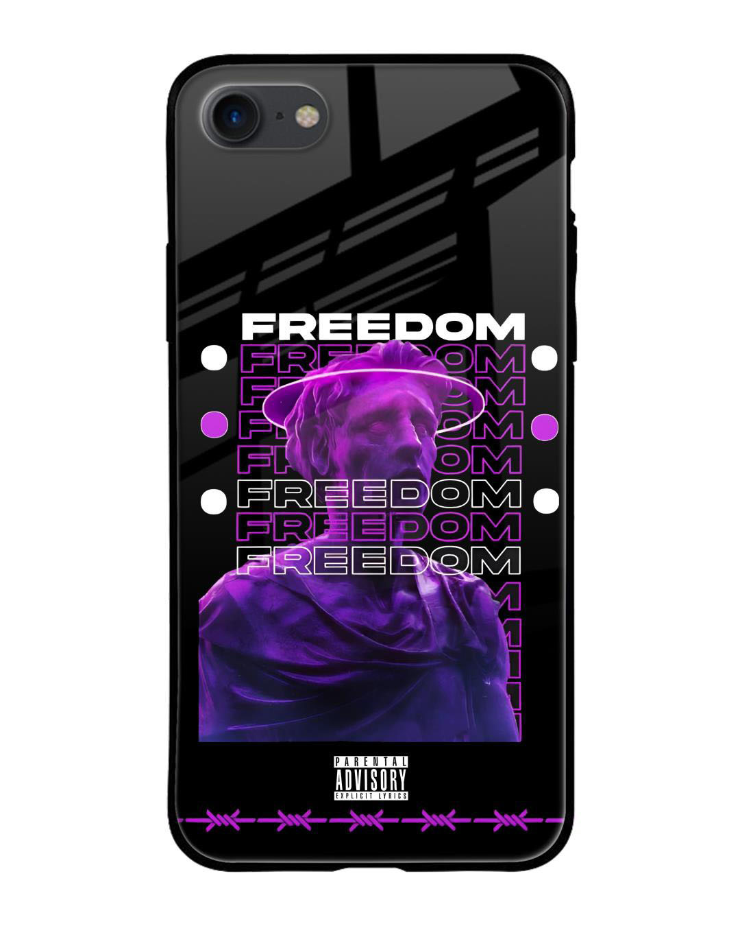 Buy Freedom Life Premium Glass Case for Apple iPhone SE 2020 (Shock ...