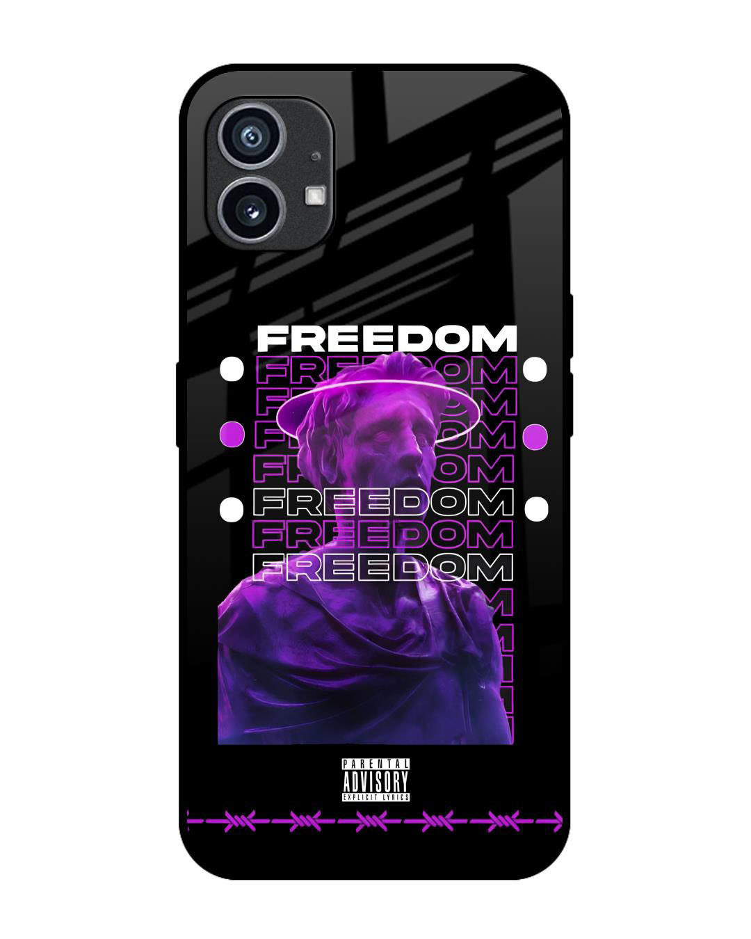 Buy Freedom Life Premium Glass Case for Nothing Phone 1 (Shock Proof ...