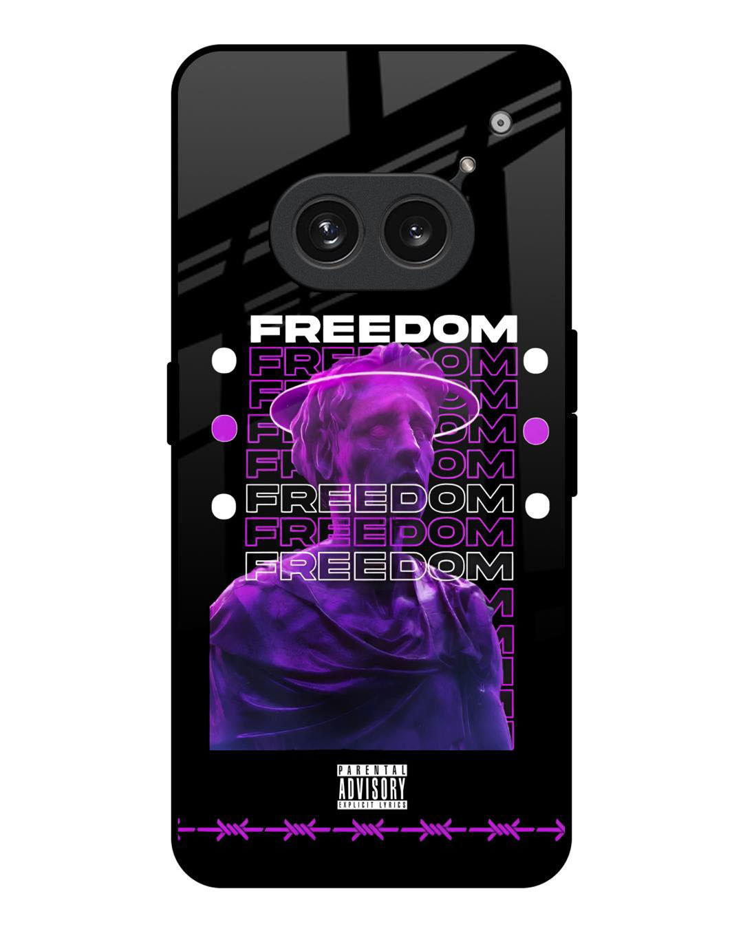 Buy Freedom Life Premium Glass Case for Nothing Phone (2a) 5G(Shock ...