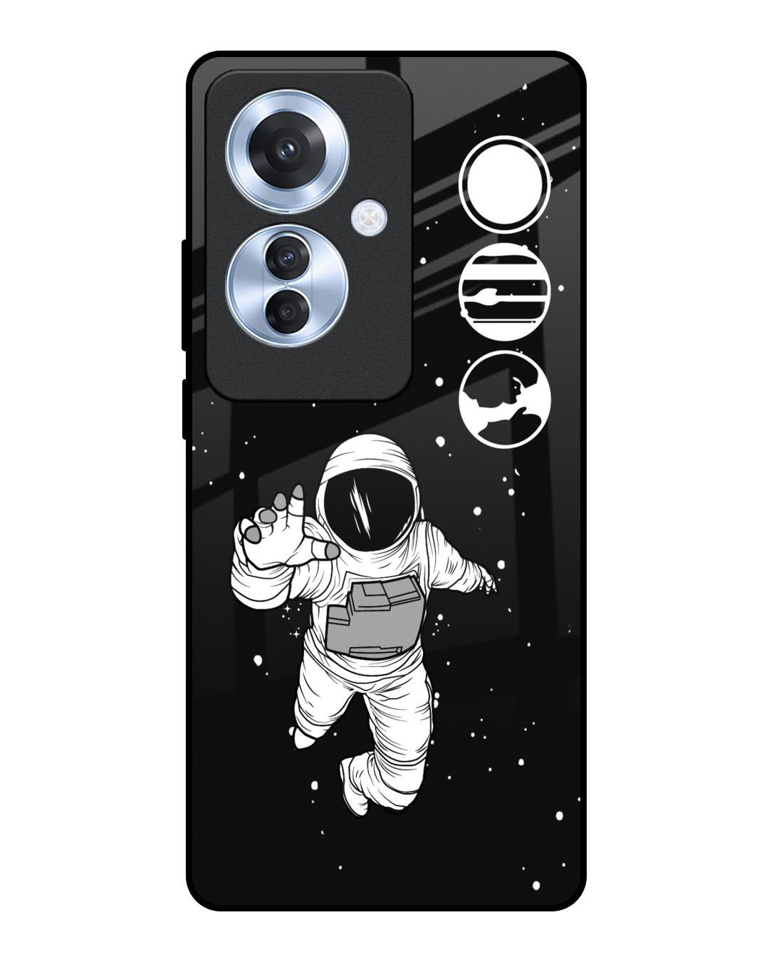 Buy Fun Astronaut Premium Glass Cover for Oppo F25 Pro 5G Online in ...