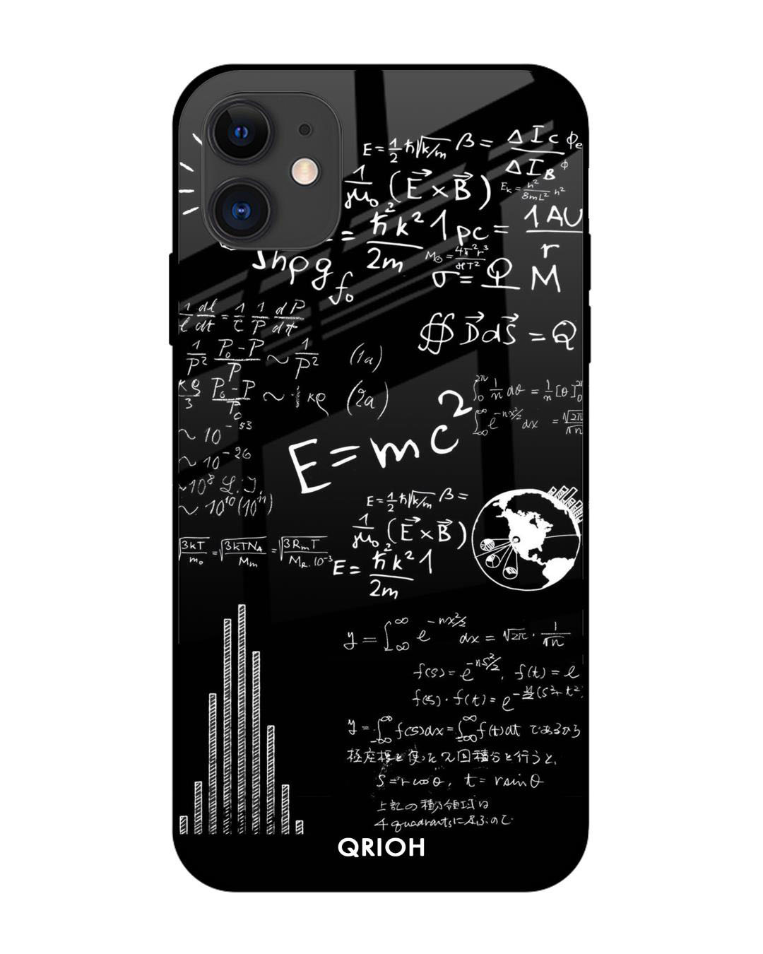 Buy Funny Math Premium Glass Case for Apple iPhone 12 (Shock Proof ...