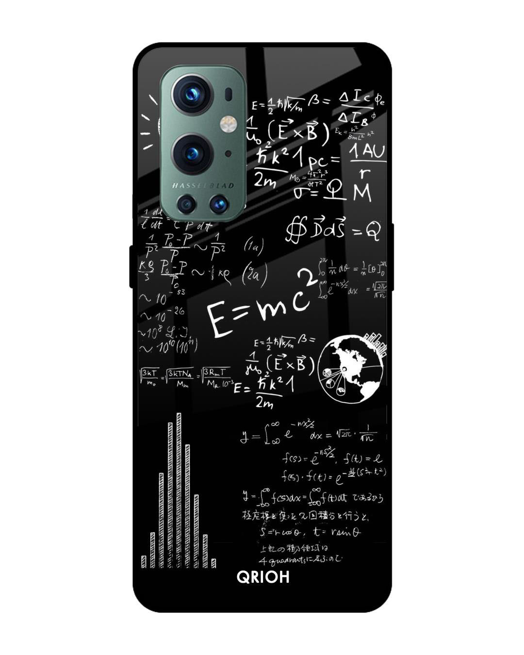 Buy Funny Math Premium Glass Case for OnePlus 9 Pro (Shock Proof ...