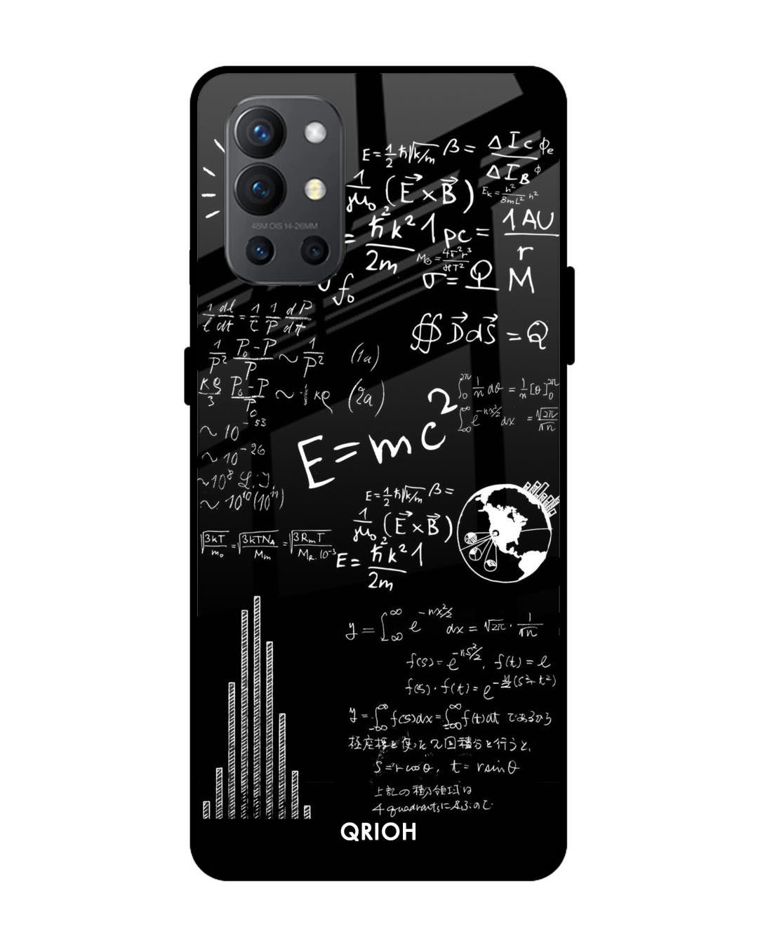 Buy Funny Math Premium Glass Case for OnePlus 9R (Shock Proof, Scratch ...